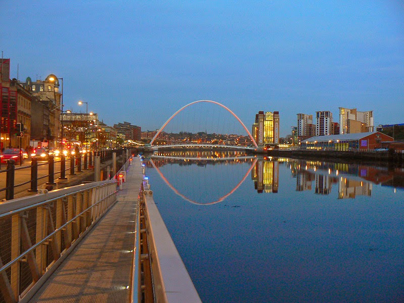 Photographs Of Newcastle: Quayside - Sunset October 2014