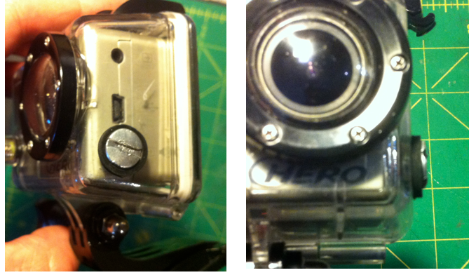 Paul's Powered Paragliding Page: How to Drill a hole in your GoPro