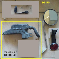 LIMPEZAS NA GARAGEM: Peças Yamaha DT50LC e RZ50LC