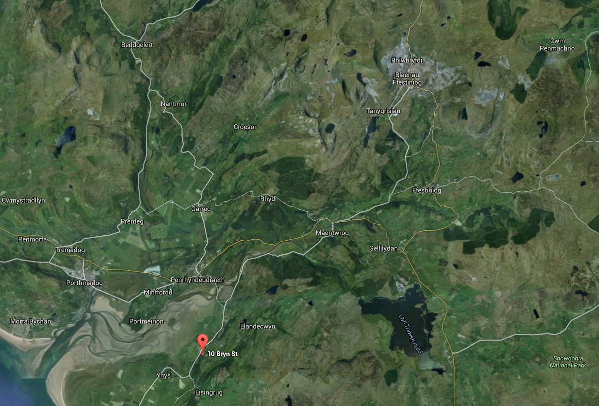 Williams/Palmer Genealogy Page: #10 Bryn Street, Talsarnau Wales (1901 ...