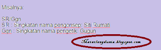 Pengertian Inisial, Penempatan Inisial, dan Contoh Inisial - SUSAN AZZAHRA