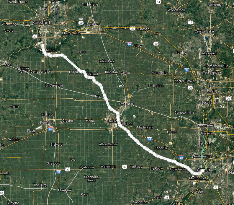 Gary Chicago Traffic Map