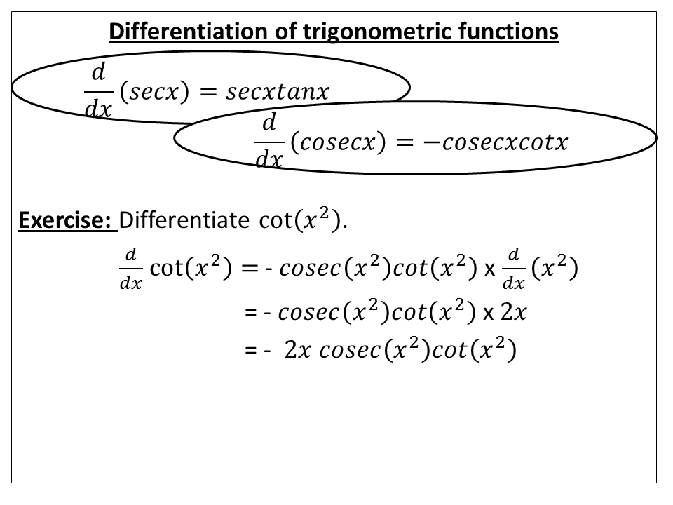 Math12: CHAPTER - 2 : DIFFERENTIATION
