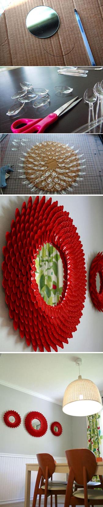 Make a Mirror from Plastic Spoon