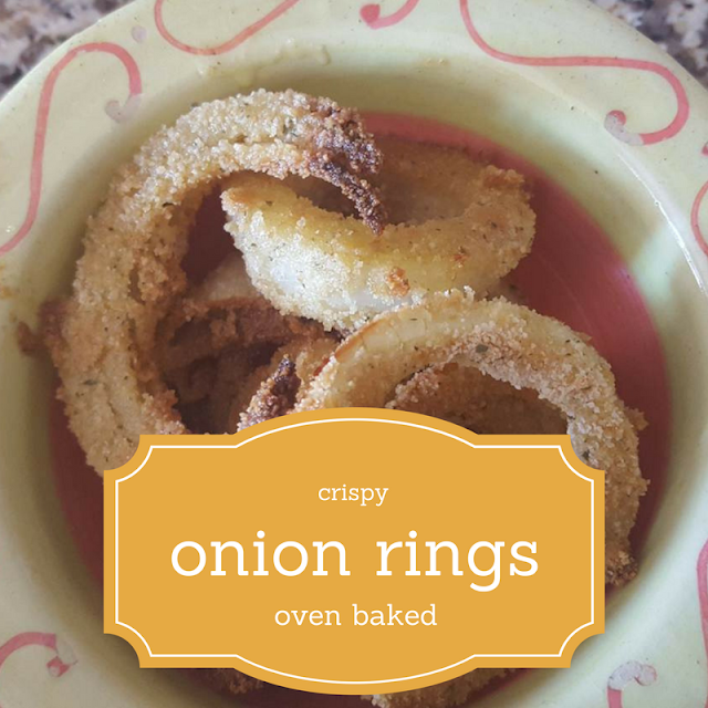 Crispy oven baked onion rings |Keeping it Real