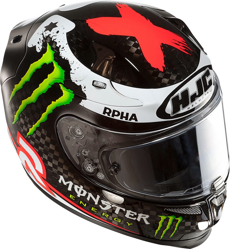 Champion Helmets: Lorenzo carbon version of the RPHA-10 helmet