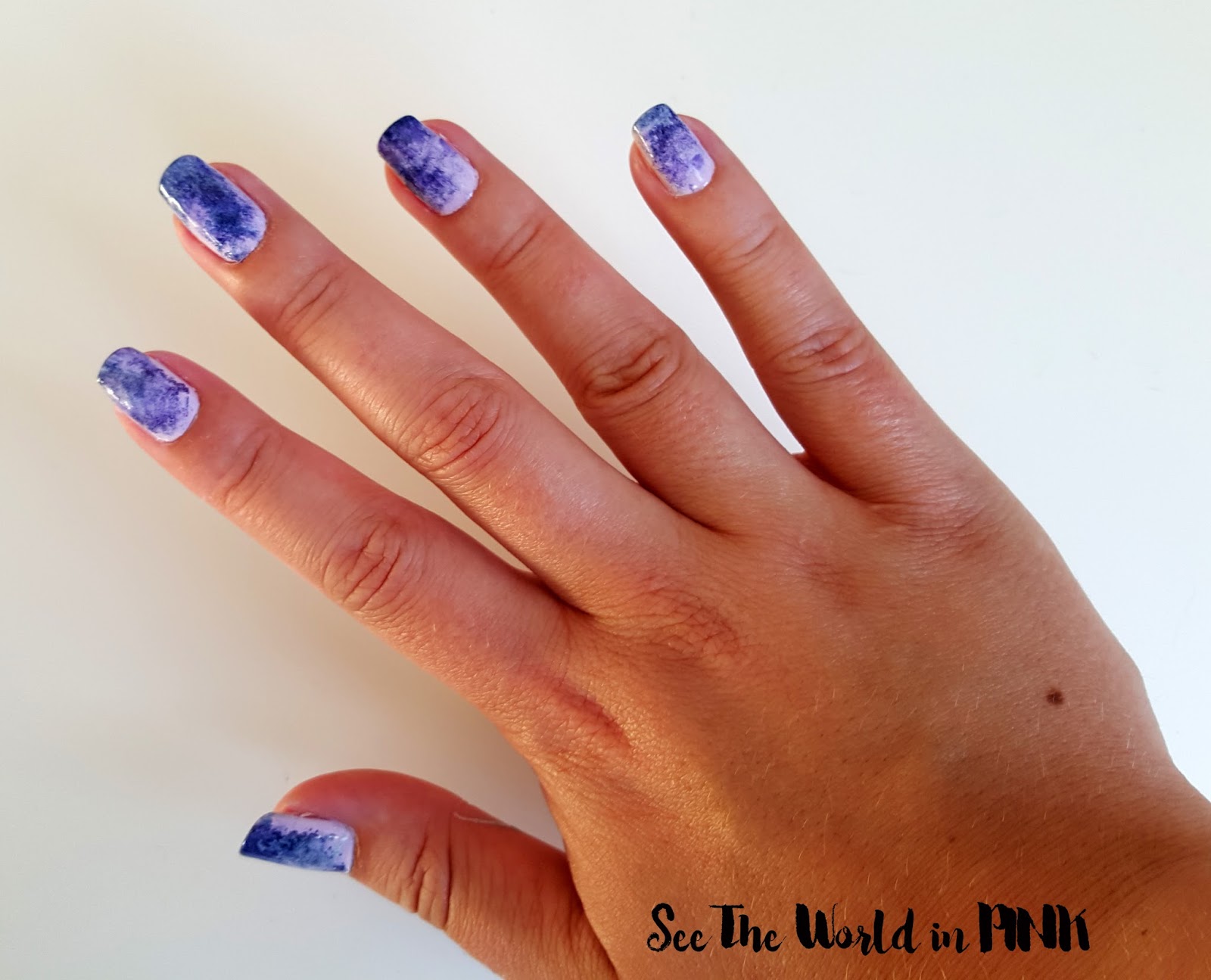 Manicure Monday - Purple Sponge Nails! | See the World in PINK