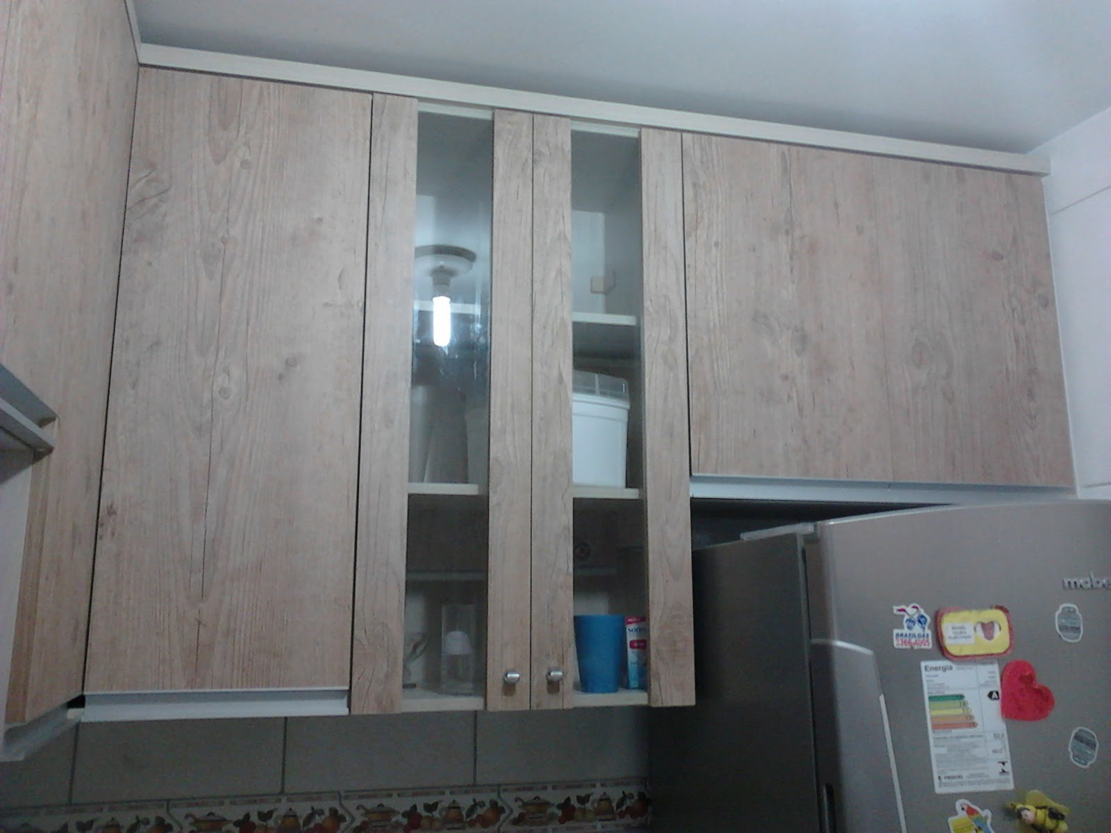 EC Marcenaria Modular: Cozinha com puxador gola