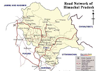 Himachal Information: Maps of Himachal Pradesh
