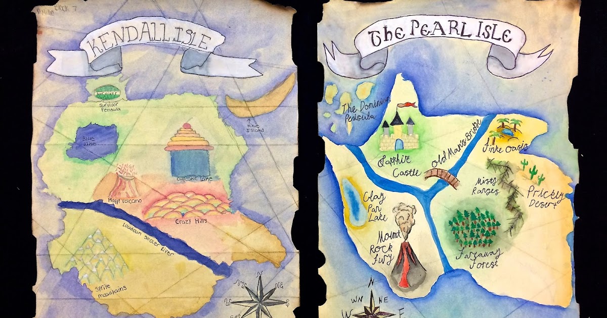 Sixth Grade Art with Mrs. Baxter: Identity Maps-Watercolor