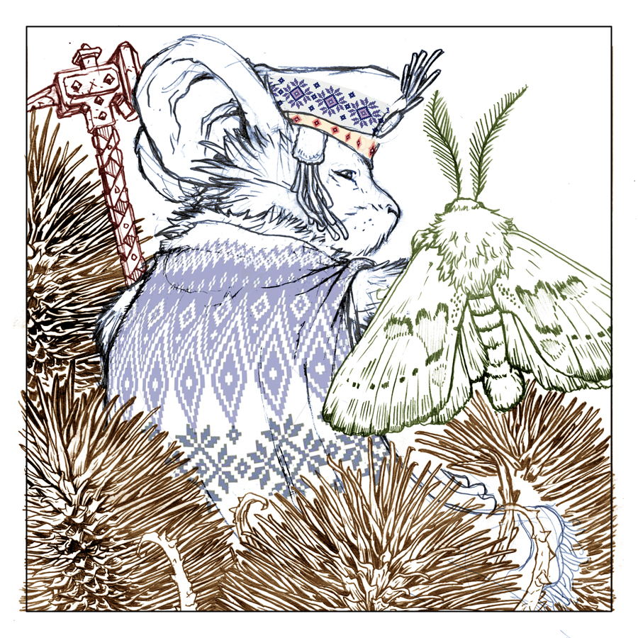 David Petersen's Blog: 2019 Limited Edition Print 'TEASEL' process