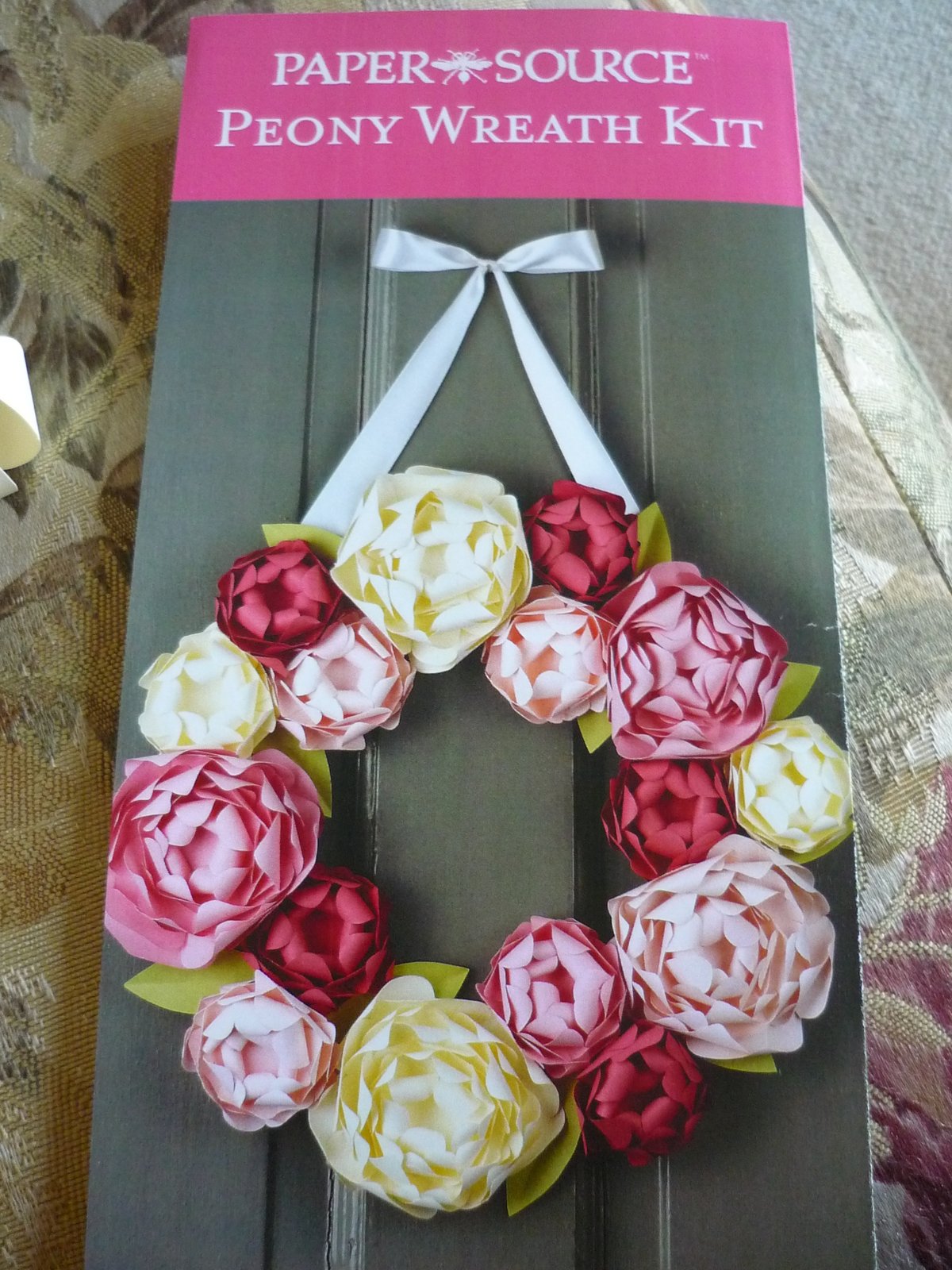 At Home in English Valley: Paper Source Peony Wreath