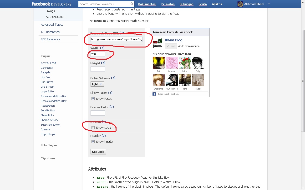 Cara Membuat Fanspage Facebook di Blog | I N F O