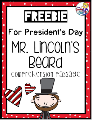 Classroom Freebies Too: President's Day Comprehension Freebie