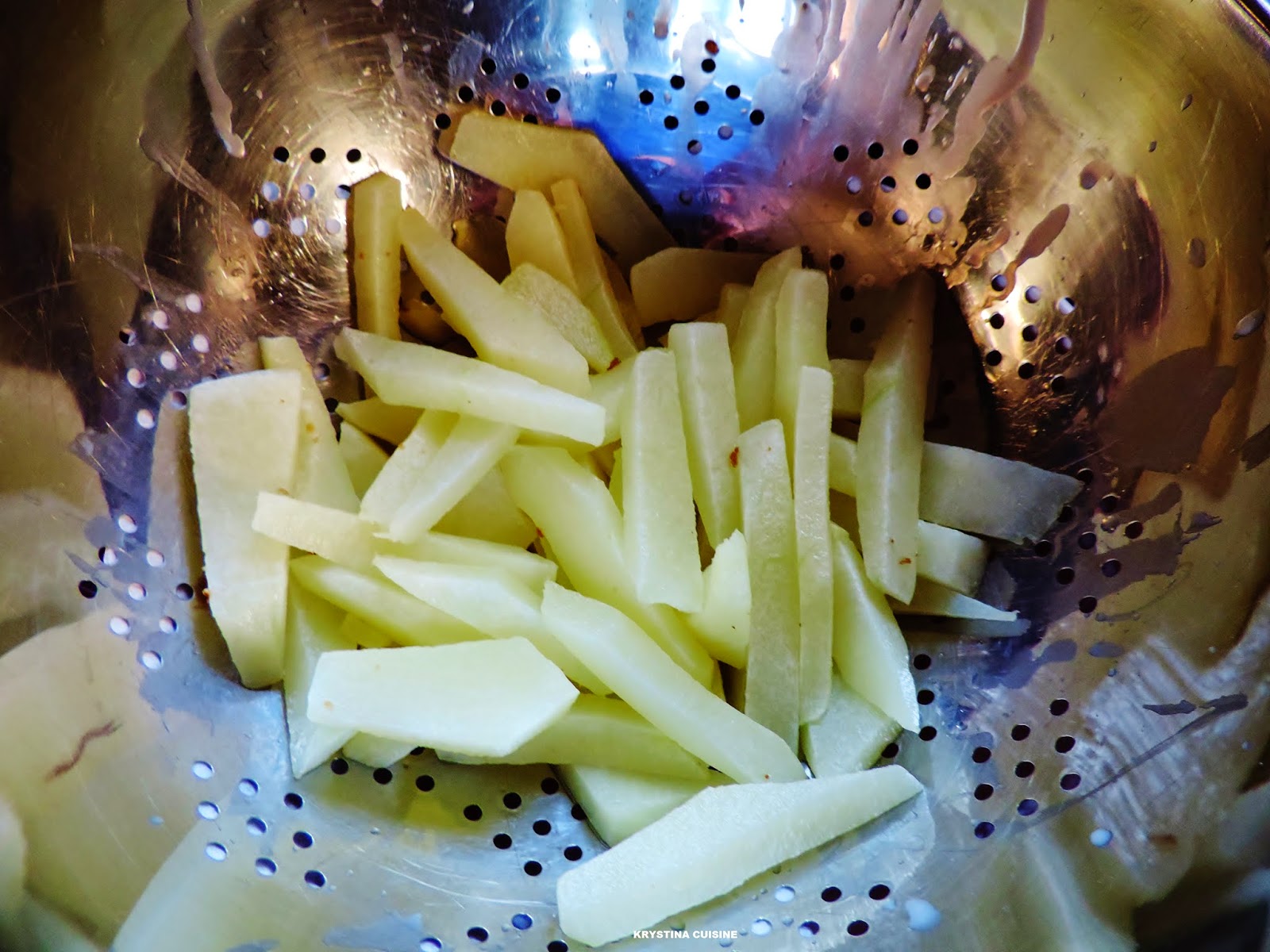 Krystina cuisine: Frites de Pâtisson Blanc