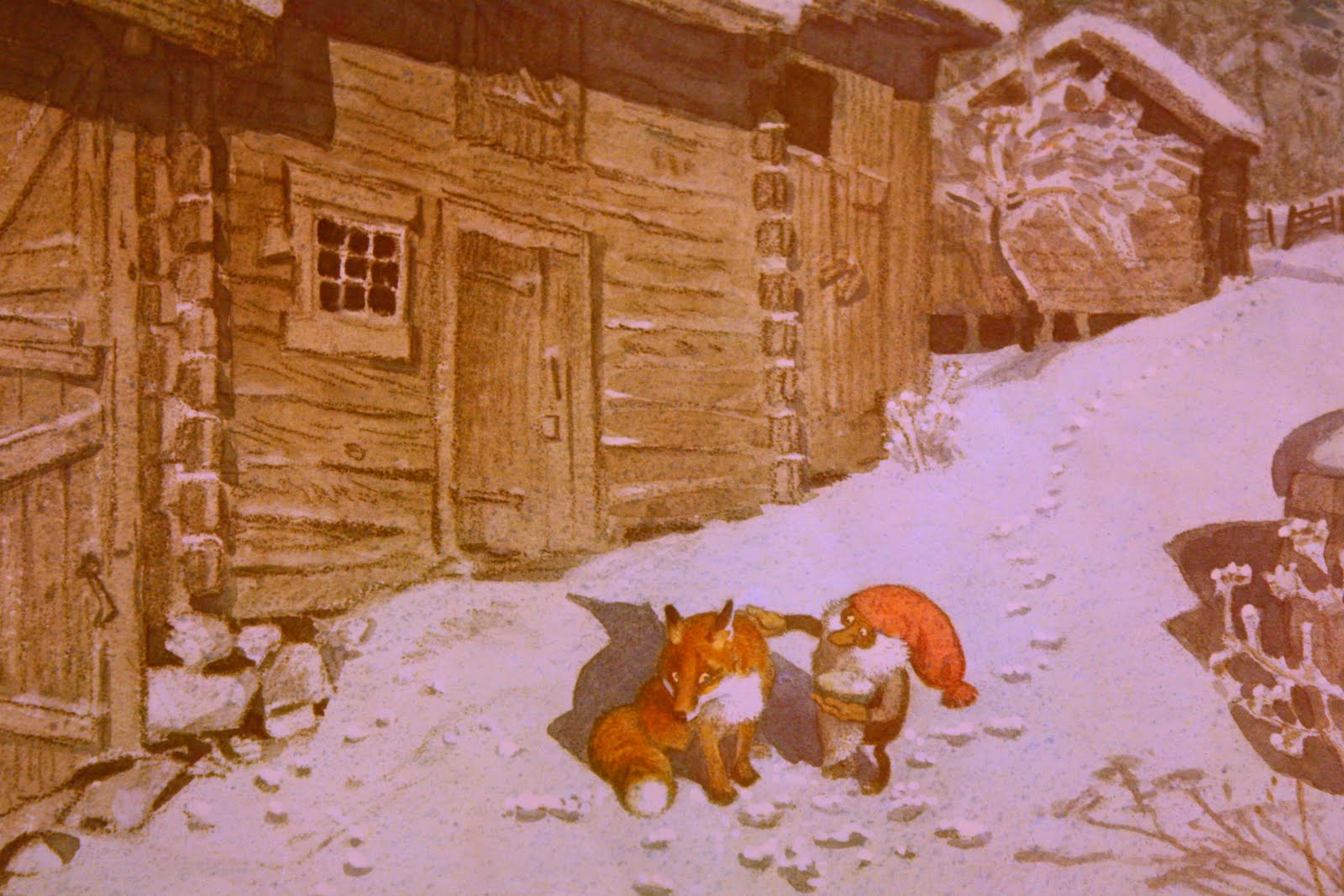 How The Sun Rose: Needle Felted Tomten and the Fox