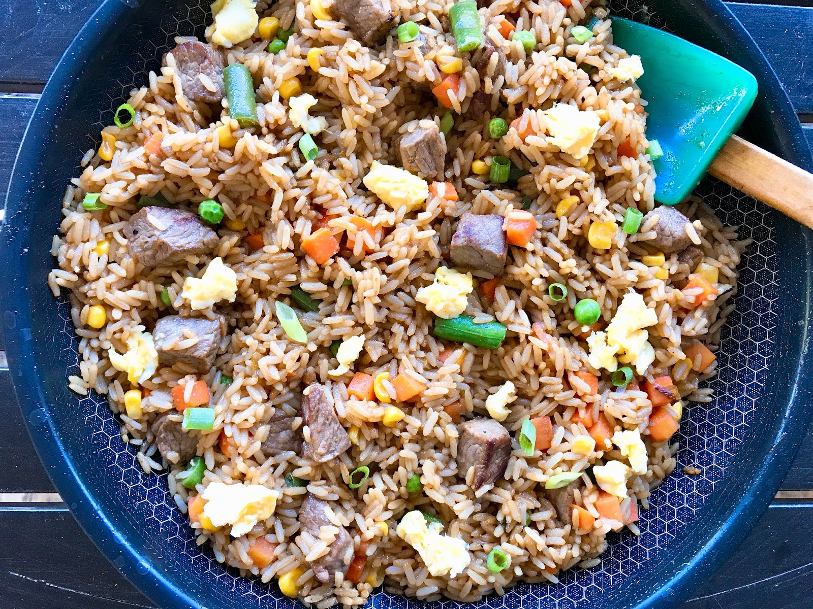 Steak Fried Rice with Mixed Vegetables