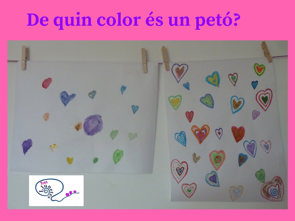 Tres Llunetes : Llibre: De quin color és un petó?