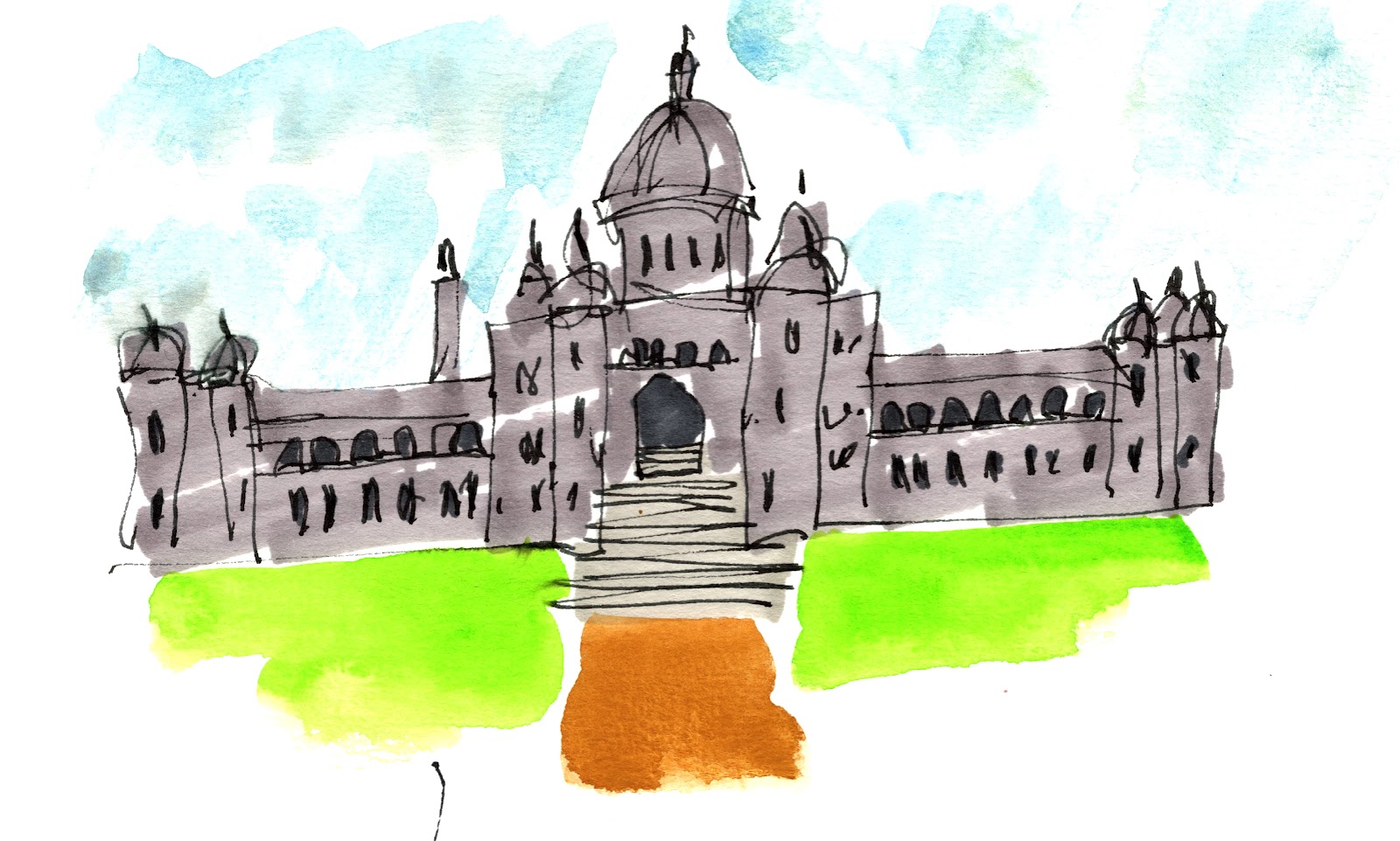 Enjoy Every Day - Enjoy Every Urban Drawing: BC Parliament Buildings