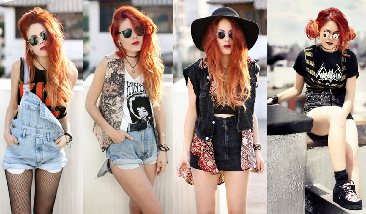 Cool Things Of Girls: Look rock: Meninas do rock!