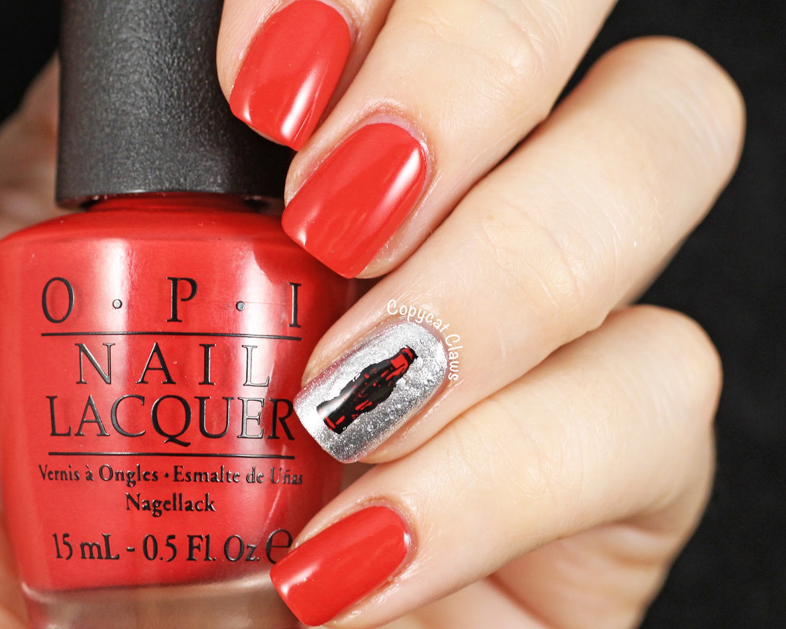 Copycat Claws: OPI Coca-Cola Nails