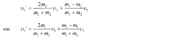 PHYSIC LESSONS: ΚΕΝΤΡΙΚΗ ΕΛΑΣΤΙΚΗ ΚΡΟΥΣΗ ΔΥΟ ΣΦΑΙΡΩΝ