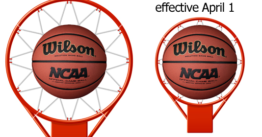 Basketball Rim Size Cut In Half For All Levels Basketball Manitoba