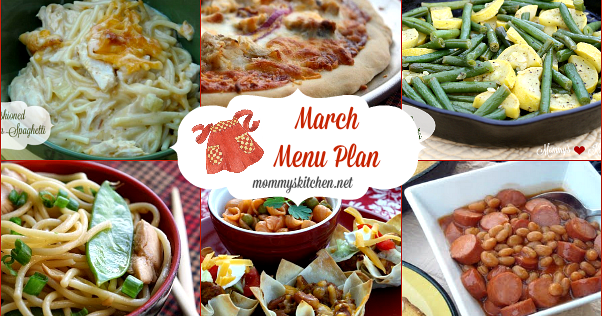 March Menu - Menu Plan Monthly — Mommy's Kitchen
