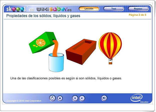 Recursos Educativos de Primaria: "Propiedades de los sólidos, líquidos ...