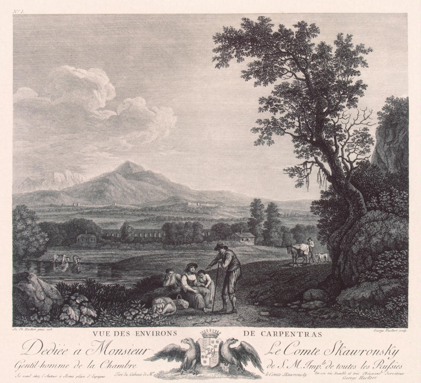 View of the Environs of Carpentras - Georg Abraham Hackert | Endless ...