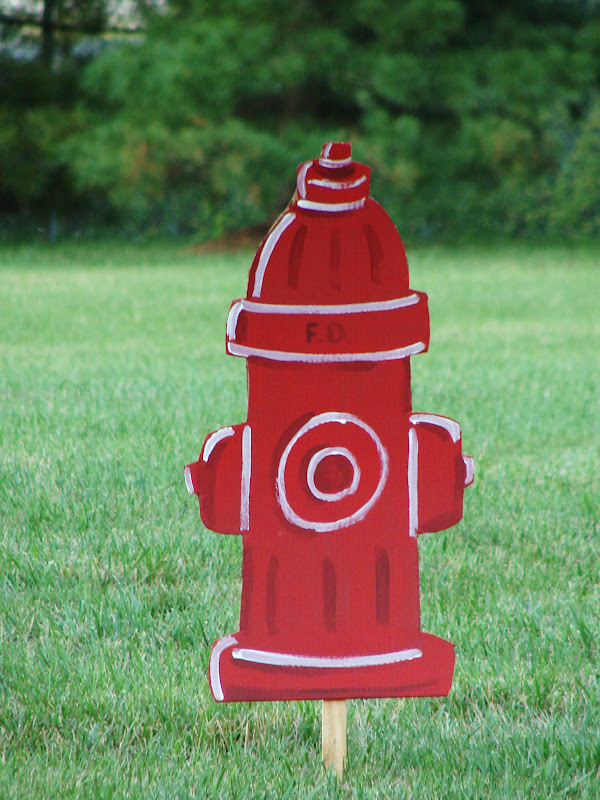 mk inspired: Fire Truck Party Decor