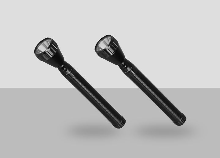 2 In 1 LED Rechargeable Torch Combo Offer Dubai