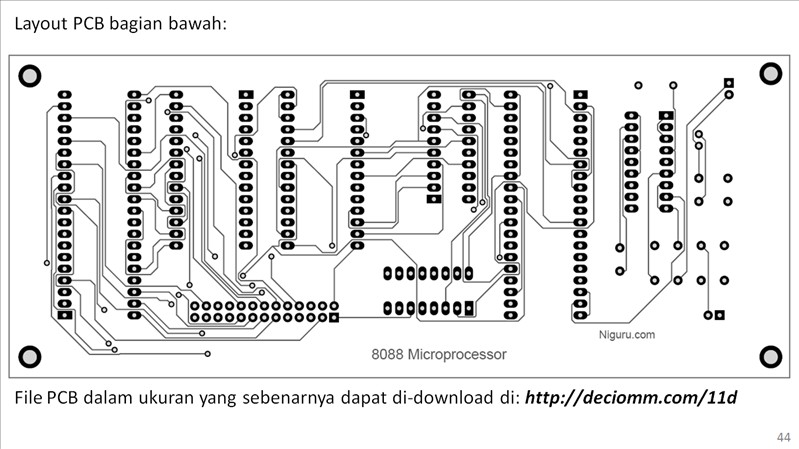 PCB Minimum System 8088 - Niguru Indonesia