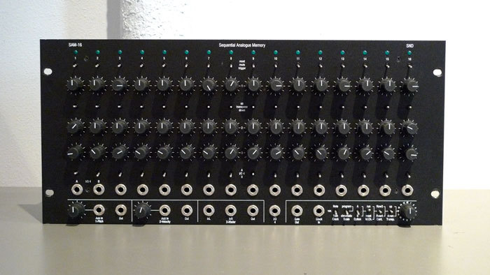 MATRIXSYNTH: SND SAM-16 Sequential Analogue Memory Sequencer CV/Gate & Midi