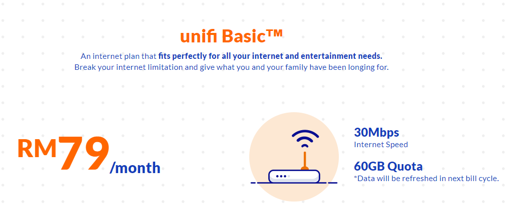 Unifi Basic Plan开放预订！30Mbps每月只需RM79