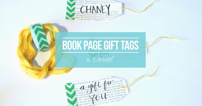 Book Page Gift Tags {5 Days of Book Page Crafts: Day 5}