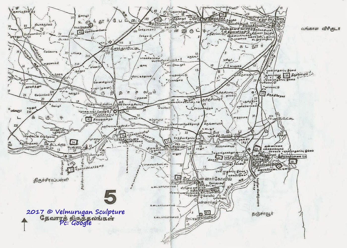 257 PADEL PETRA STHALAM - TEMPLE ROUTE MAP - ALL