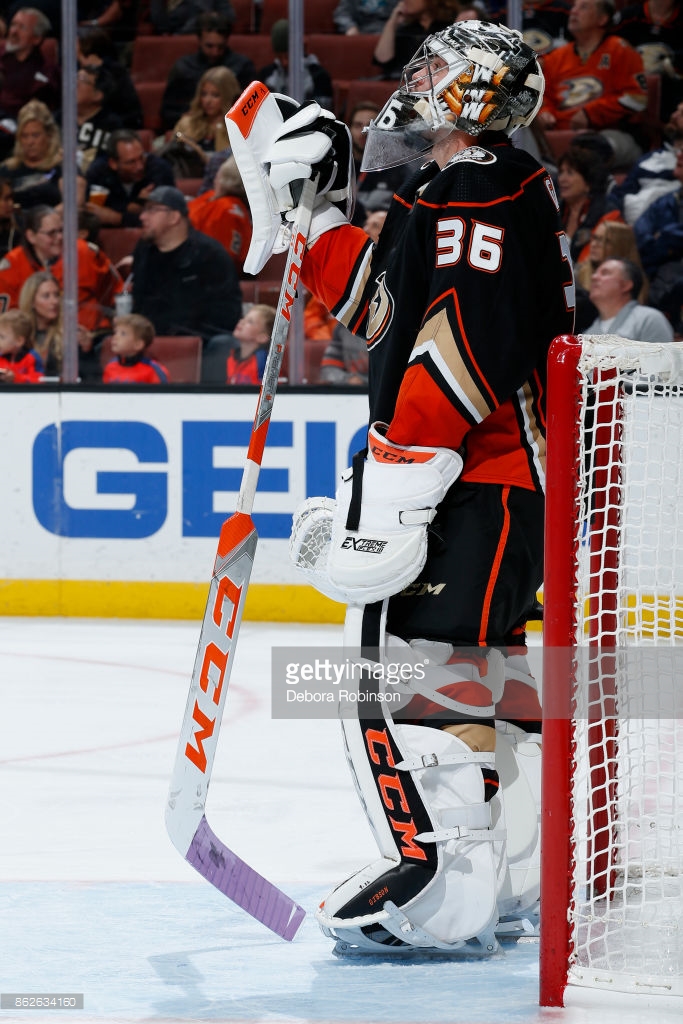 I Love Goalies!: John Gibson 2017-18 Mask