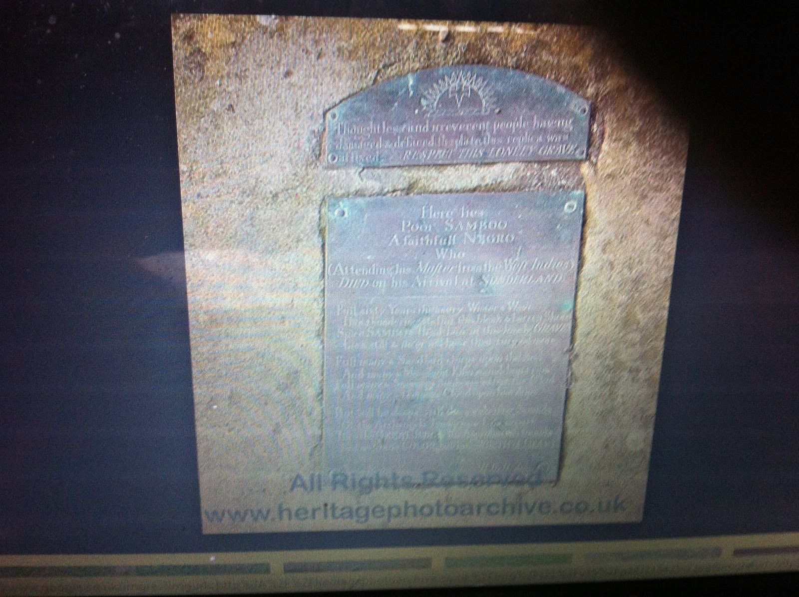 THE BLACK SOCIAL HISTORY:: BLACK SOCIAL HISTORY : SAMBO GRAVE IS THE ...