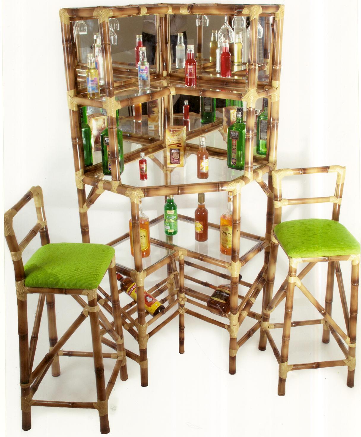 BambuArt: Bar de canto com 2 banquetas