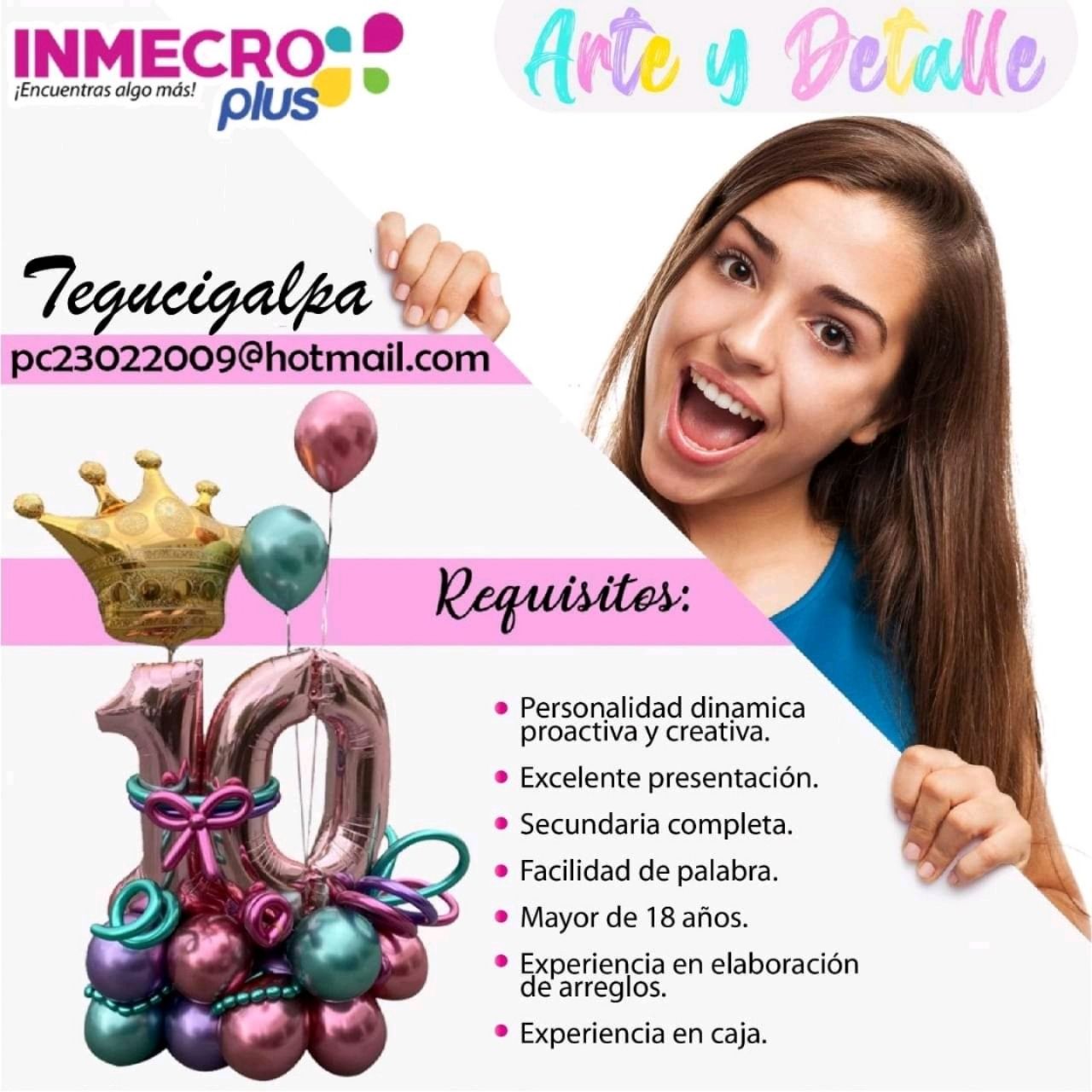 Trabaja en Inmecro Plus - Tegucigalpa