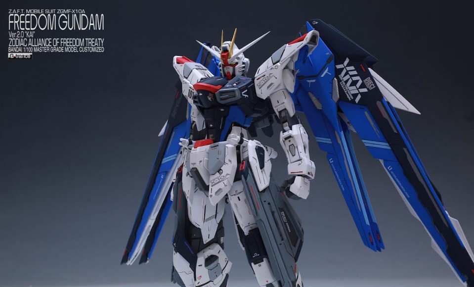 Custom Build: MG 1/100 Freedom Gundam Ver. 2.0 "KAI" [Detailed]