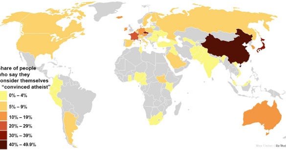 Solidaires athées αθ: ÉVOLUTION DE L’ATHÉISME DANS LE MONDE