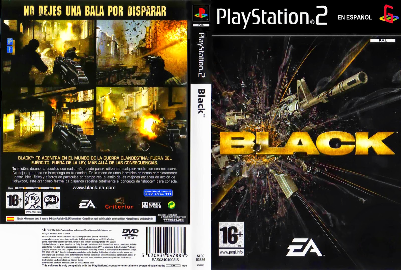 Series Totales X y Más!!! : Black [PS2] [PAL-NTSC] [Español] [ISO]