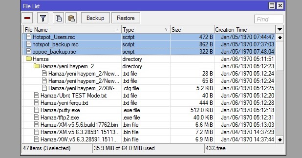 HOW TO MAKE A BACKUP FILE - MikroTik Tips & Tricks