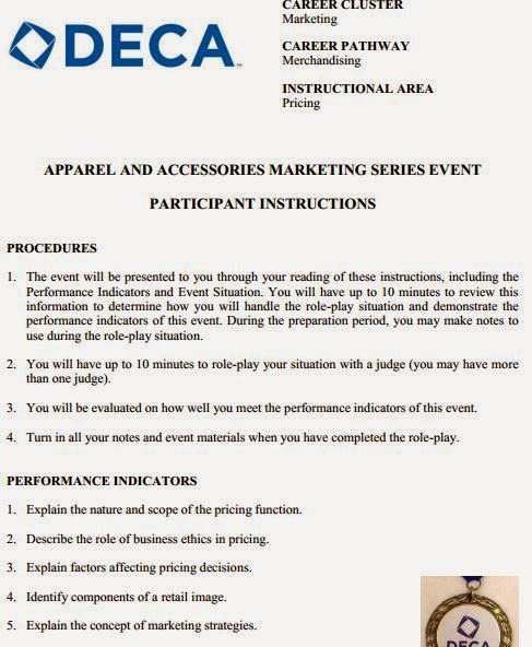 what are deca competition