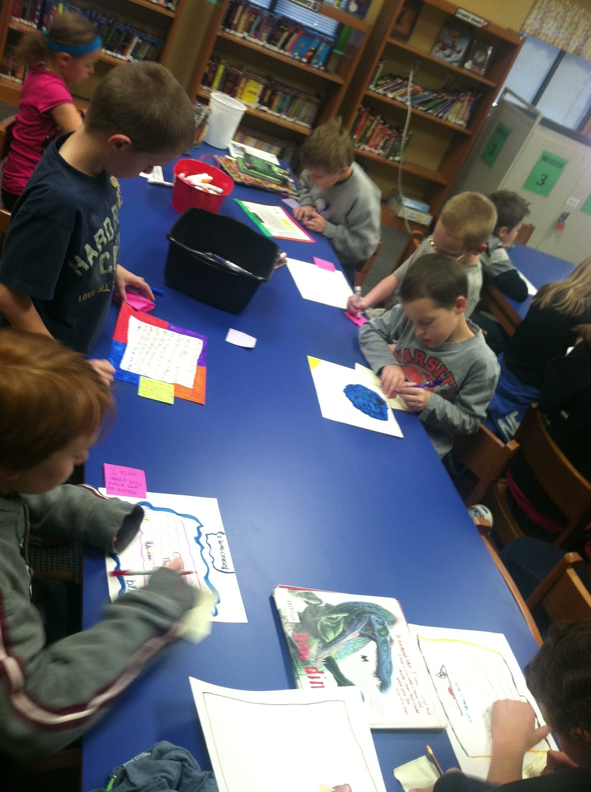 The Library Voice: Paper Blogging With The 4th Graders.....What FUN ...
