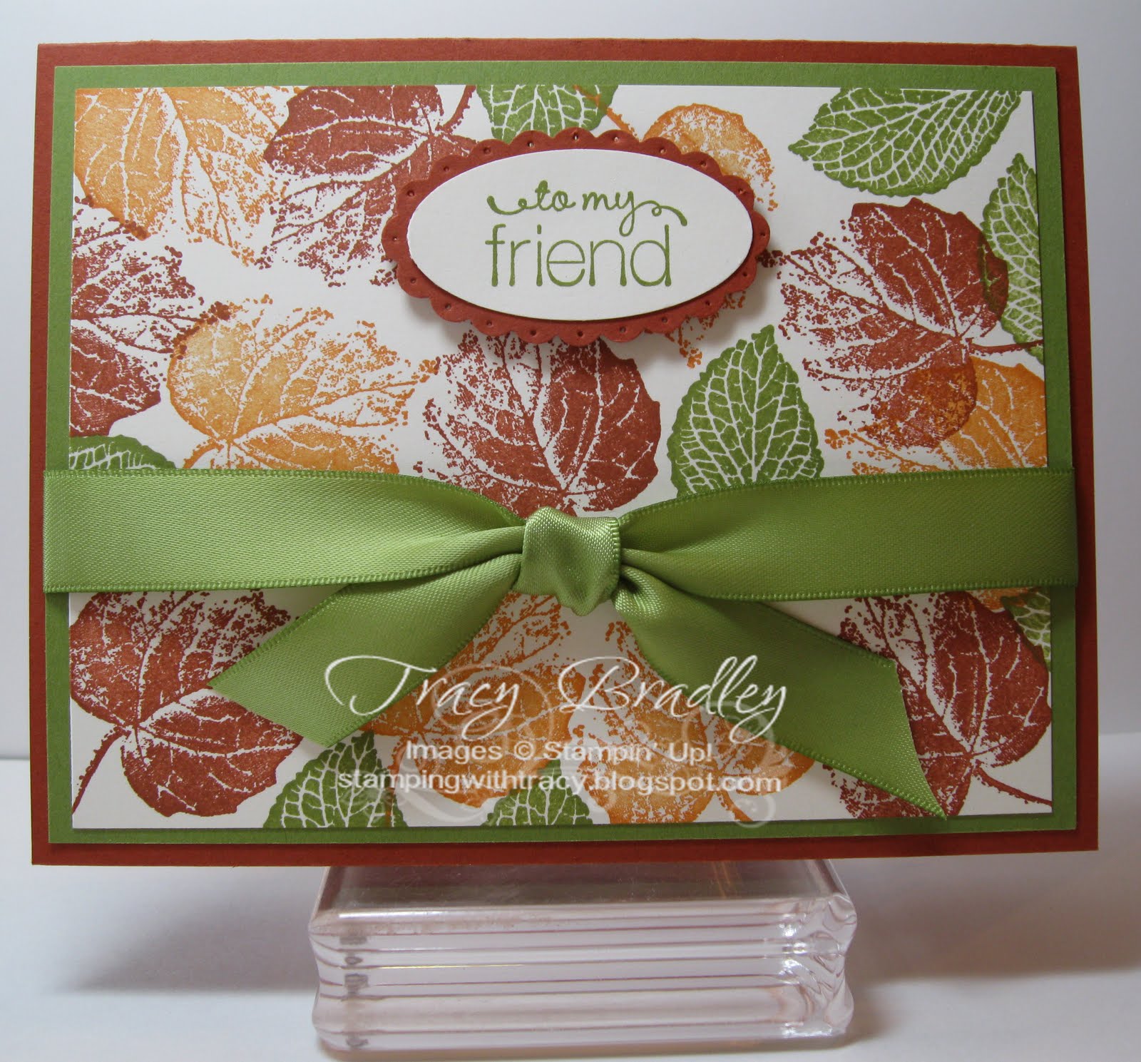 French Foliage Revisited - Stamping With Tracy
