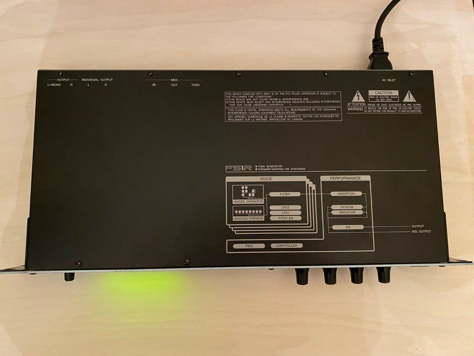 MATRIXSYNTH: Yamaha FS1R Formant FM Rack Synth SN PI01206