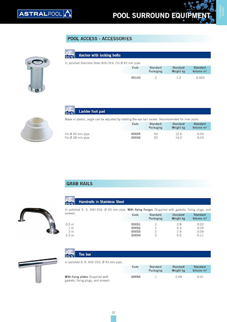 Astral Pool Catalogue 2019: POOL SURROUND EQUIPMENT